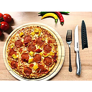 Svensbjerg Steak Knife Set, Serrated Steak Knives, Dinner Knives, Knife Set with Covers, Stainless Steel | SB-SK101