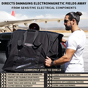 Mission Darkness EMP Protection Faraday Bag Collection Includes Military-Grade XL Faraday Bags for Generators and Solar Panels // RF Shielding, EMP/CME Protection, Preparedness, Security