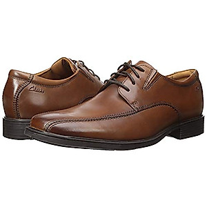 Clarks Men's Tilden Walk Oxford, Dark Tan Leather, 11 M US