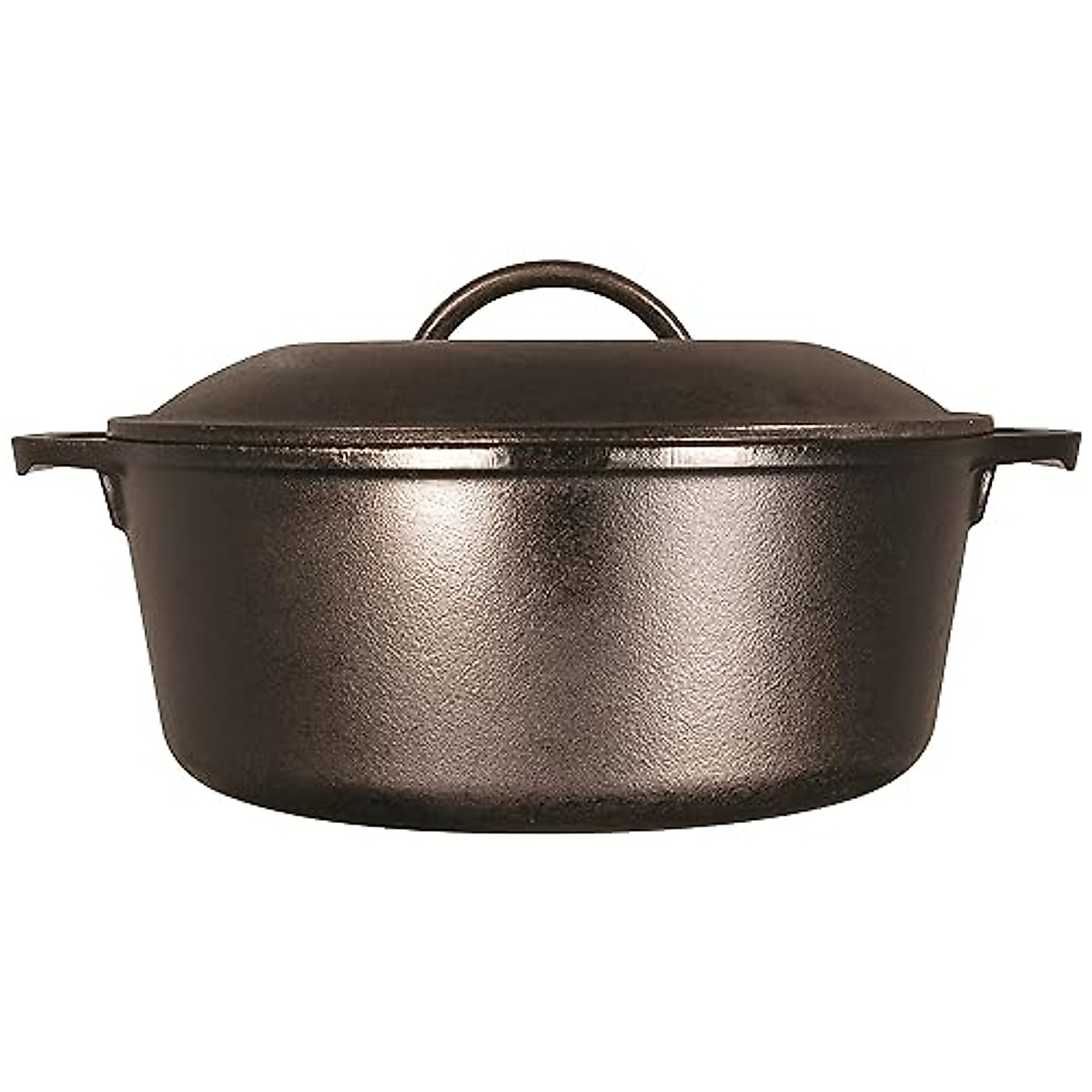 Lodge Cast Iron Serving Pot Dutch Oven with Dual Handles, Pre-Seasoned, 7-Quart,Black