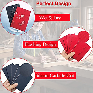 20 PCS 3 x 4 Inch 400 Grit Sanding Sponge, Hook-and-Loop Backing Sander Sponges Pads, Soft Foam Hand Sander Block Wet Dry Sandpaper for Model Drywall Metal Wood Furniture Polishing