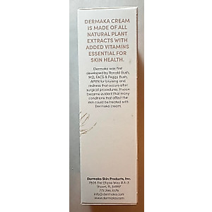 Dermaka Skin Cream 4 oz. All-Natural Skin Cream- Formulated by a surgeon to aide in healing damaged skin. Moisturizing Lotion helps issues that may cause skin irritation.