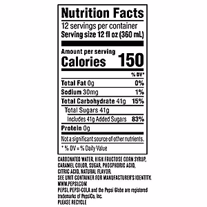 Pepsi Caffeine Free Cans, 12 Count, 12 fl oz Cans