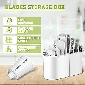 Masthome Rotary Cheese Grater, Kitchen Mandoline Vegetables Slicer with 5 Interchangeable Blades, Manual Cheese Grater Slicer for Cheese, Nuts, Fruit, Carrot, Cucumber-Green