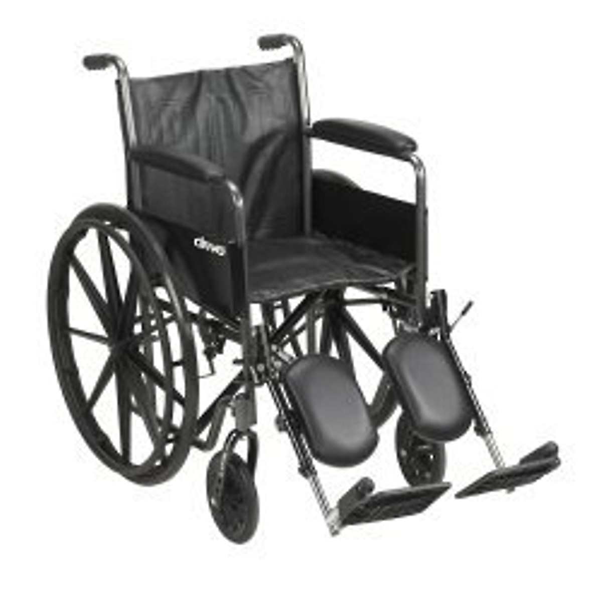 McKesson Wheelchair, Elevating Swing Away Foot Leg Rest, Fixed Arm, 18 in Seat, 300 lbs Weight Capacity, 1 Count
