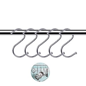 S Hooks Wall Stainless Steel - for Hanging Kitchen Bathroom
