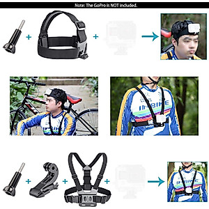 Navitech 60-in-1 Action Camera Accessories Combo Kit with EVA Case - Compatible with The Dragon Touch Vision 3 PRO