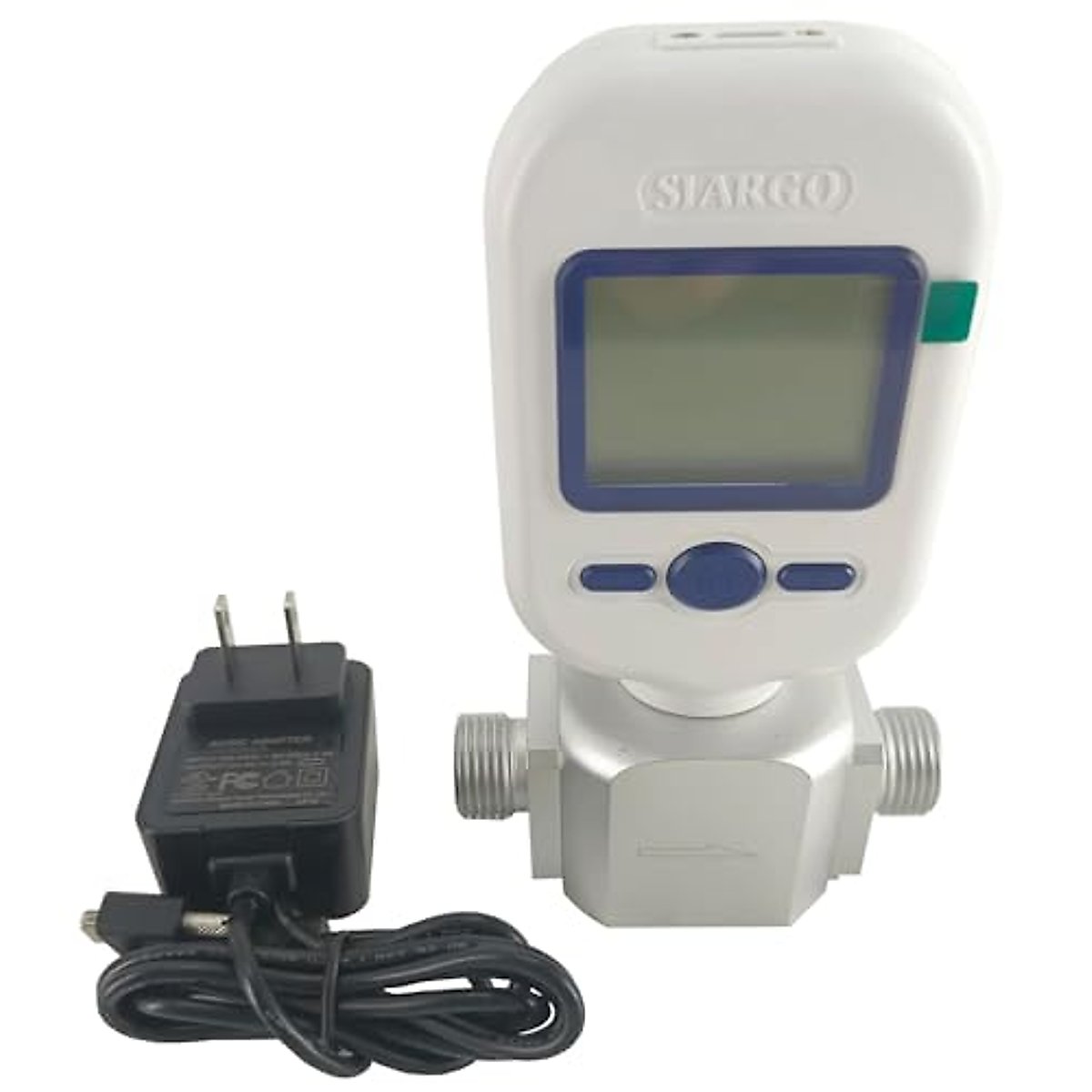 BHYIQI Gas Mass Flow Tester Mass Air Flowmeter with Range 0 to 250L/Min Precision 士2.0+0.5FS% LCD Display 12 mm Tube Diameter