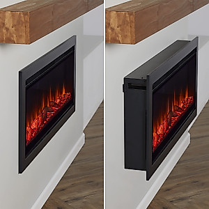 Real Flame® 49" Wall-Mount or Recessed Electric Fireplace Insert by Real Flame