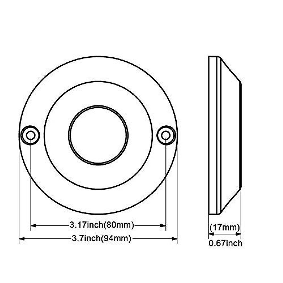 BLAST LED - NOX-SERIES-UM12 60W Multi-Color RGB LED Underwater Light Boat Marine transom Surface LED Light, Bluetooth Control