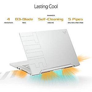 ASUS TUF Dash 15 (2021) Ultra Slim Gaming Laptop, 15.6â€ 240Hz FHD, GeForce RTX 3070, Intel Core i7-11375H, 16GB DDR4, 1TB PCIe NVMe SSD, Wi-Fi 6, Windows 10, Moonlight White, TUF516PR-DS77-WH