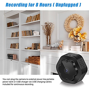 Anlork WiFi Hidden Camera Mini Wireless Portable Nanny Cam,1080P HD Small Indoor Security Cameras with Night Vision Motion Detection Alert for Phone APP, Little Cam for Home