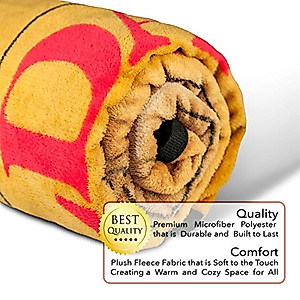 Nintendo The Legend of Zelda Gold Cartridge Fleece Throw Blanket | 45 x 60 Inches