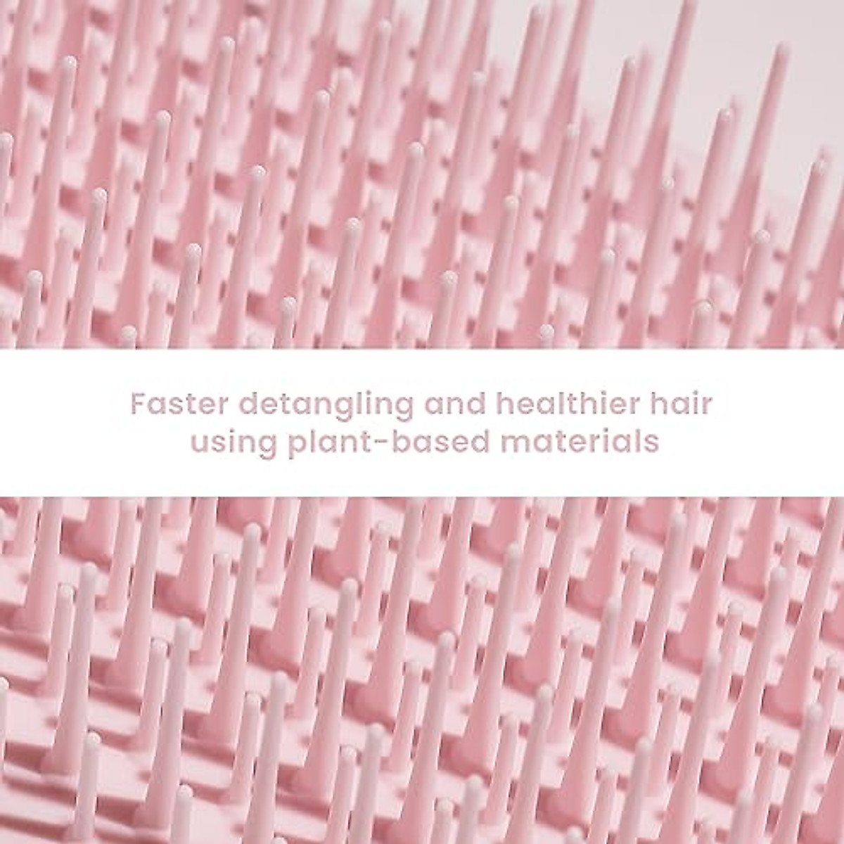 Tangle Teezer The Ultimate Detangler Plant Brush, Dry and Wet Hair Brush Detangler for All Hair Types, Marshmallow Pink