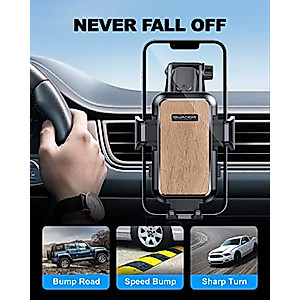 GUANDA TECHNOLOGIES CO., LTD. Cell Phone Stand, Desk Phone Holder, Upgraded Car Mount Phone Holder Dashboard Windshield