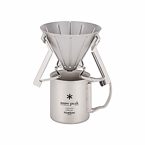 Snow Peak Field Barista Collapsible Coffee Dripper, Stainless Steel, CS-117