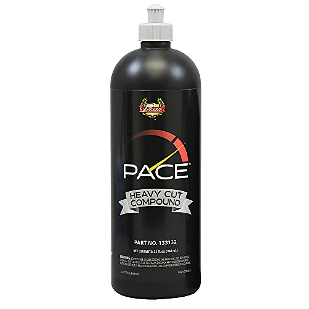 Presta PACE Heavy Cut Compound - Car Paint Correcting and Polishing Compound/Polishes to A Deep Gloss in One-Step / 32 Oz. (133132)