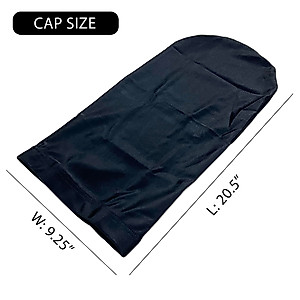 Titan Black Spandex Dreadlock Skull Cap 1PC, Super Jumbo Size