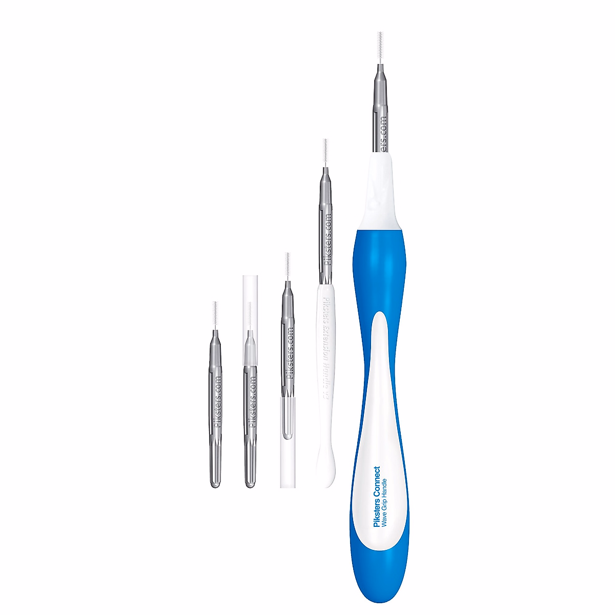 Piksters Interdental Brushes, 40 pk, Size 0, Interdental Tooth Brush for Very Fine Gaps, Gum Soft Bristles for Plaque Removal, Safe for Braces