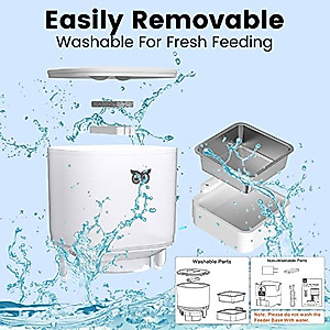 Owlet Home Smart Automatic Pet Feeder with1080P HD Camera for Cats & Dogs (6L), WiFi, Live Video, Auto Night Vision, 2-Way Audio, Works with Alexa & Google Assistant, Motion Alert, No Monthly Fee