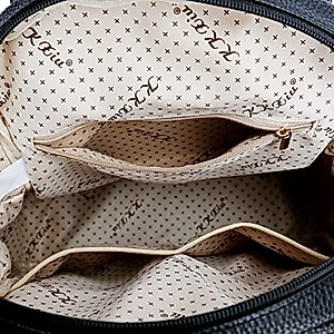 KKXIU Quilted Women Backpack Purse Synthetic Leather Fashion Bookbag Travel Daypack for Teen Girls (Brown)