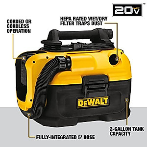 DEWALT 20V MAX Vacuum, Wet/Dry, Tool Only (DCV581H)
