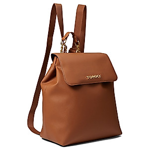 Tommy Hilfiger Kendall II Flap Backpack-Saffiano PVC Black One Size