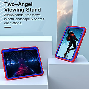 Grifobes Kids Case for iPad 10th Generation Case, for 2022 10.9 inch iPad 10 th Generation Case with Pencil Holder & Stand, Heavy Duty Shockproof Rugged 10.9" 10 Gen Cover for Kids Boy Children