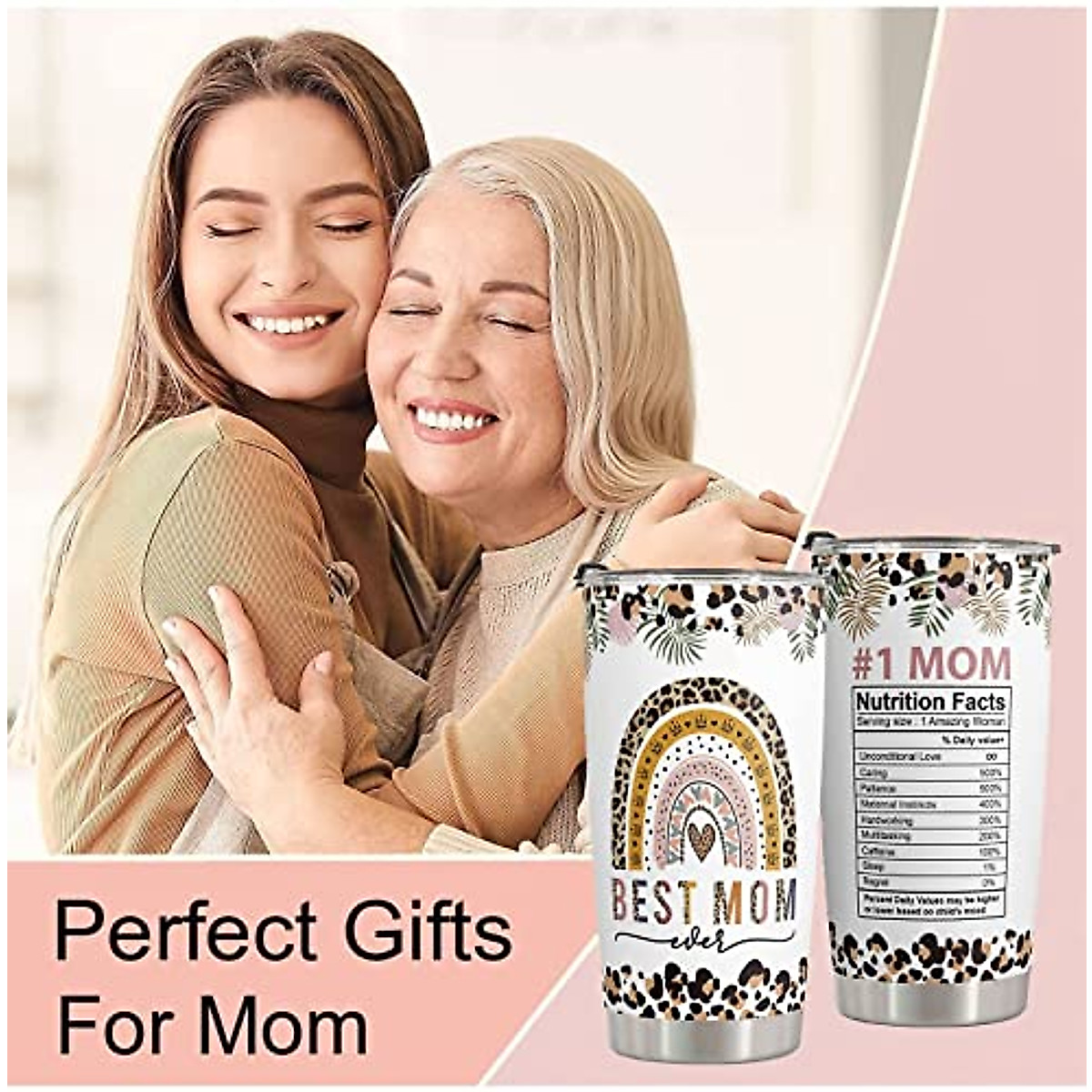 Macorner Mothers Day Gifts - Stainless Steel Tumbler 20oz Gifts For Women - Birthday Christmas Gifts for Women Mom Wife Grandma Nana & Mothers Day Gifts From Daughter Son - Mom Gifts From Kid
