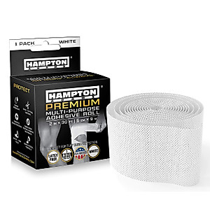 (30ft) Self Adhesive Gauze Bandage Roll | Medical Stretch Wrap Tape - Sports Turf Body Tape for Knee Feet & Blister Wound Care | Cohesive Bandage Waterproof Gazuze Wrap for Football, Running & Hiking…