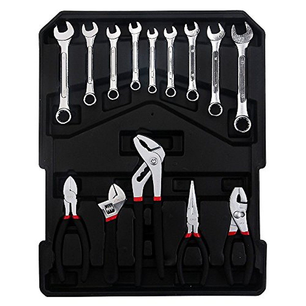 TUFFIOM Tool Box with Tools 799pcs Household Tool Set with Aluminum Trolley Case, Auto Repair Tool Kit Toolbox and Wheels