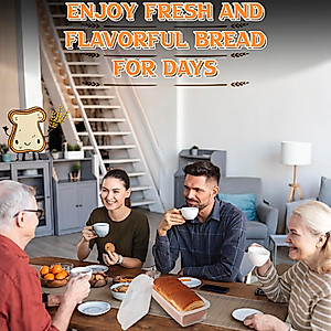 Home-X Transparent Plastic Bread Box