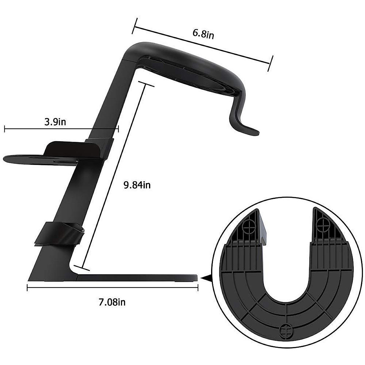IOVROIGO VR Stand,Headset Display Holder and Controller Mount Station for Oculus Quest, Rift or Rift S Headset and Touch Controllers