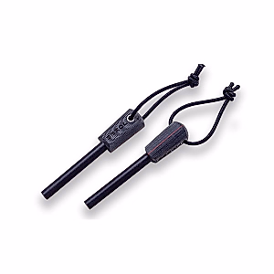 Joker Survival Knife Lynx CM111-F, micarta Canvas Handle, 4.13 inches Blade of Böhler N695, Includes Kydex Sheath with Fire Starter, Tool for Fishing, Hunting, Camping and Hiking