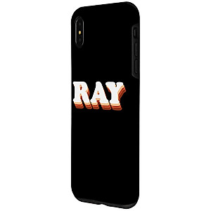 iPhone XS Max Ray Family Name Outfit Personalized Last Name Vacation Case