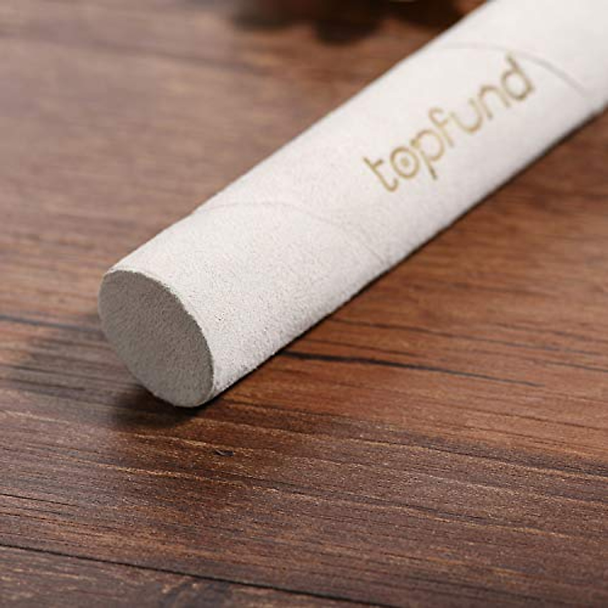 TOPFUND Crystal Singing Bowl Solid Beech Wood Long Suede Mallet