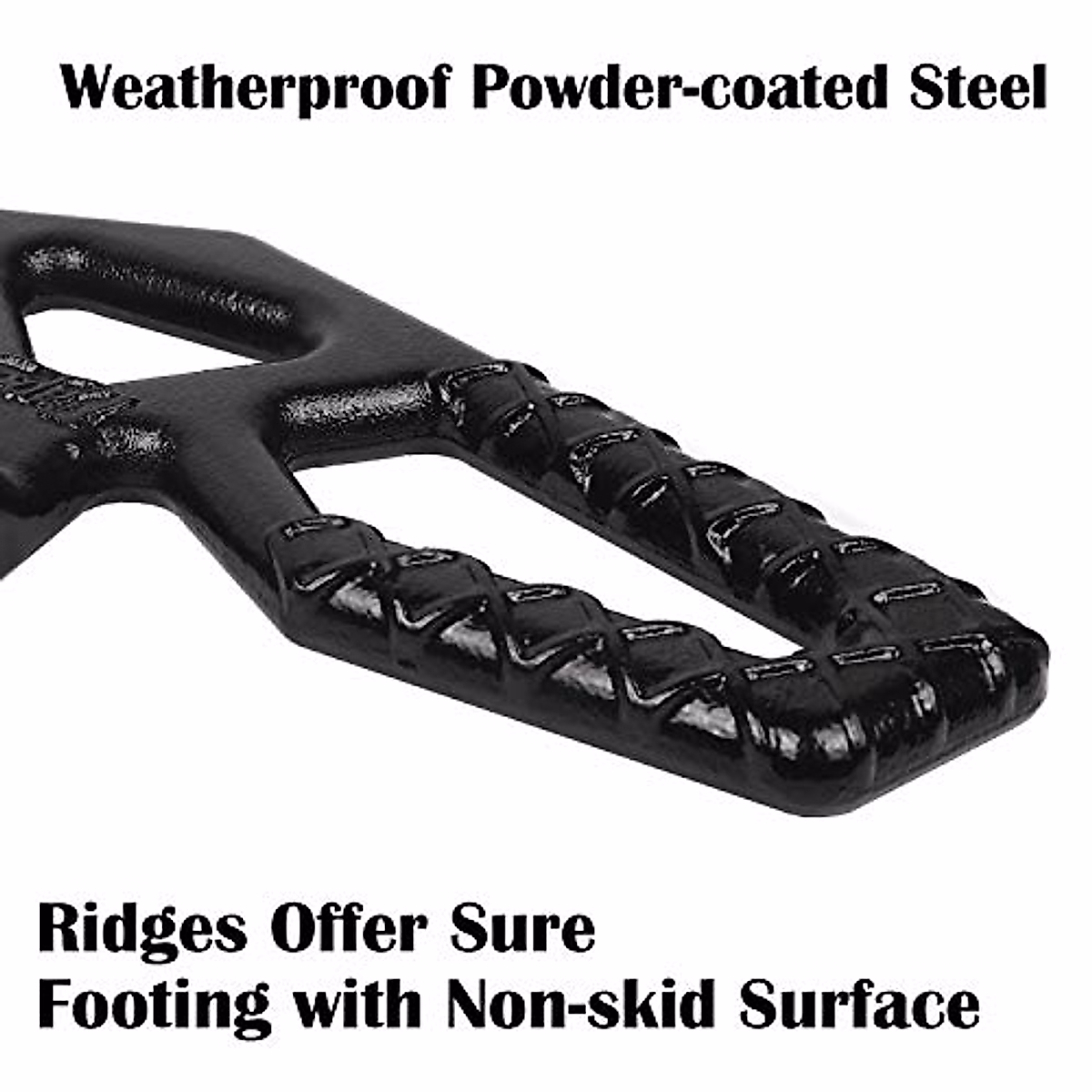 Eapele Tow Hitch Step for 2 inch Receivers, Solid Steel Construction Rust Free Powder Coated, 10,000lbs Rated Tow Strap Capacity