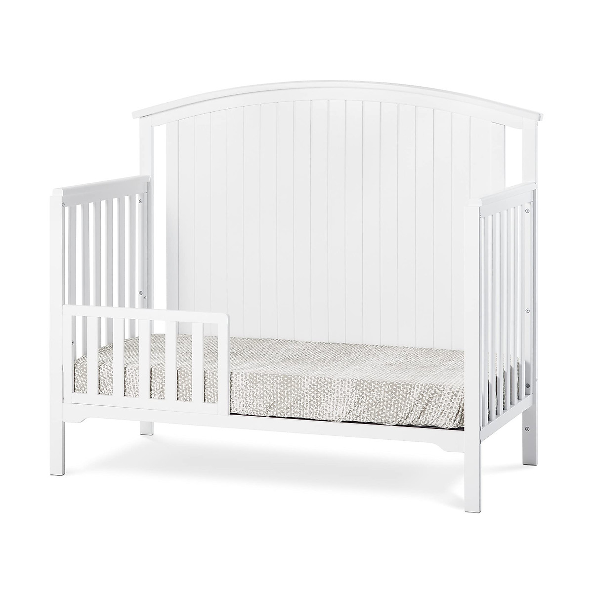 Child Craft Cottage Curve Crib and Dresser Nursery Set, 3-Piece, Includes 4-in-1 Convertible Crib, 3 Drawer Dresser, and Changing Table Topper, Grows with Your Baby (Dapper Gray)