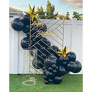 Black Balloons 84 pcs Black Balloons Garland Arch Kit 5 inch +12 inch +18 inch Matte Black Latex Balloons Happy Birthday Balloons Baby Shower Decorations Wedding Balloons
