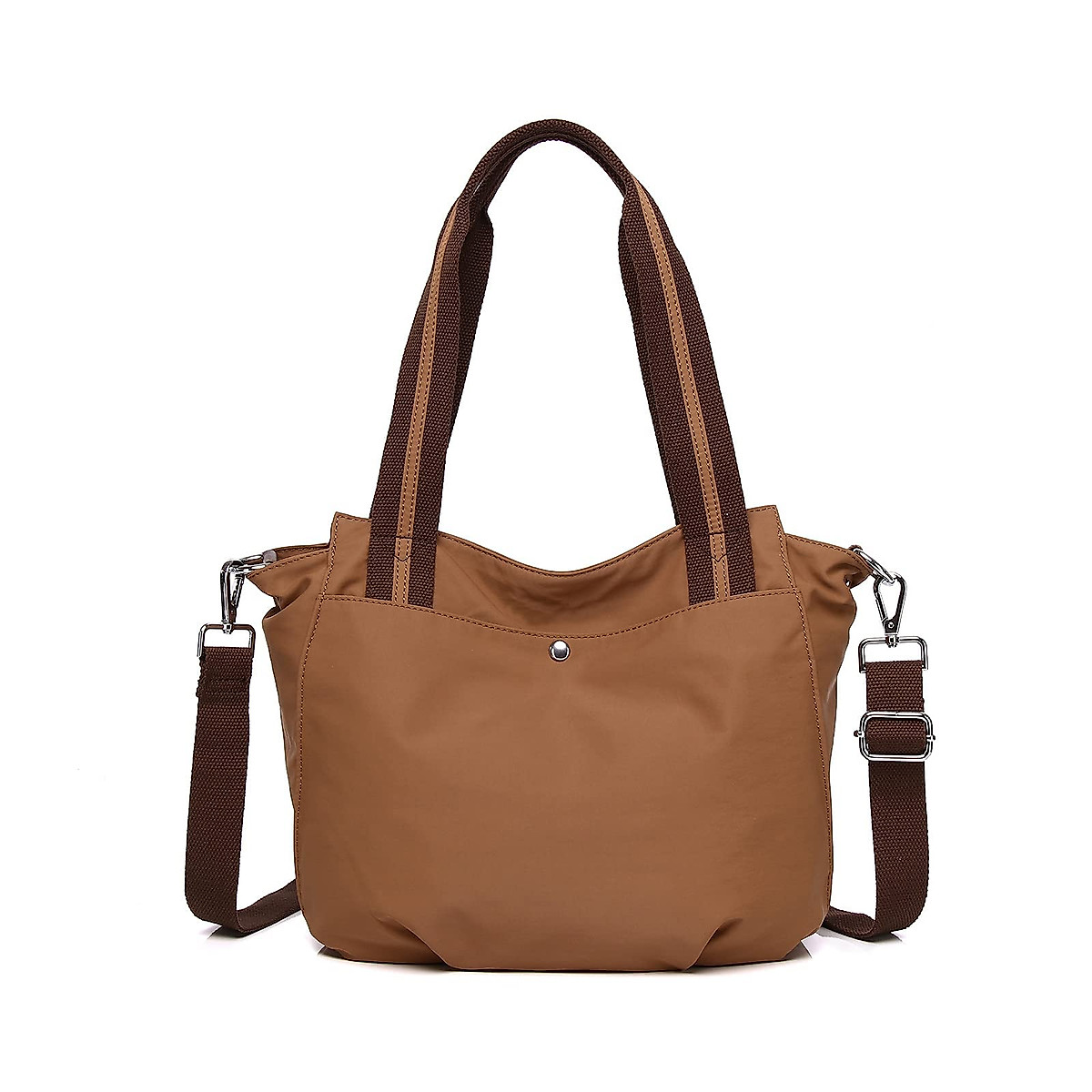 Nylon Tote Bags for Women, Small Crossbody Work Tote Womens Purse and Handbags Waterproof Bag Shoulder Bag with Zipper