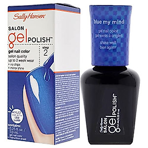 Sally Hansen Salon Pro Gel Nail Polish Lacquer, Blue My Mind, 0.24 Fl. Oz.