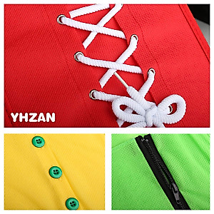 Yanhan Education Early Learning Basic Life Skills Fine Motor Dressing Board Preschool Supplies - Zip, Snap, Button, Buckle, Lace & Tie for Toddler 1-3 Activity Busy Board Toy