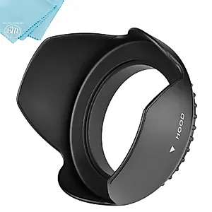 58mm Digital Tulip Flower Lens Hood For Canon Digital EOS Rebel SL1, T1i, T2i, T3, T3i, T4i, T5, T5i EOS60D, EOS70D, 50D, 40D, 30D, EOS 5D, EOS5D Mark III, EOS6D, EOS7D, EOS7D Mark II, EOS-M Digital SLR Cameras Which Has Any Of These Canon Lenses 18-55mm