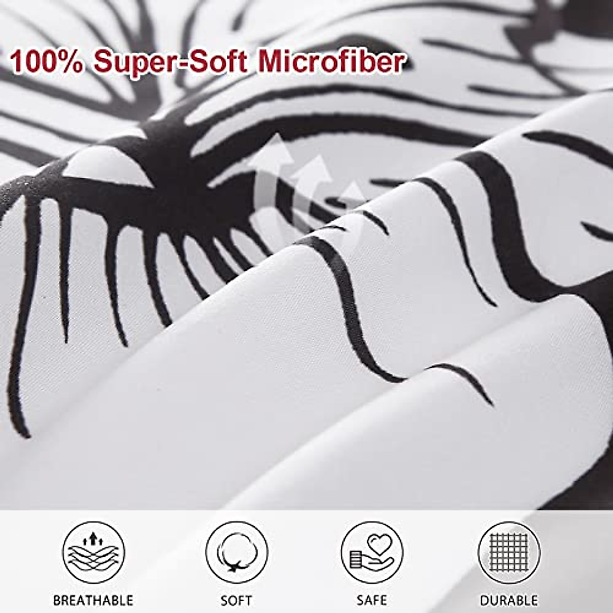 Black Duvet Cover Set King Red Floral Pattern Comforter Cover Boho Lily Floral Duvet Cover with 2 Pillow Cases Lightweight Microfiber Elegant Bedding Duvet Cover Set All Season 90"x 104"