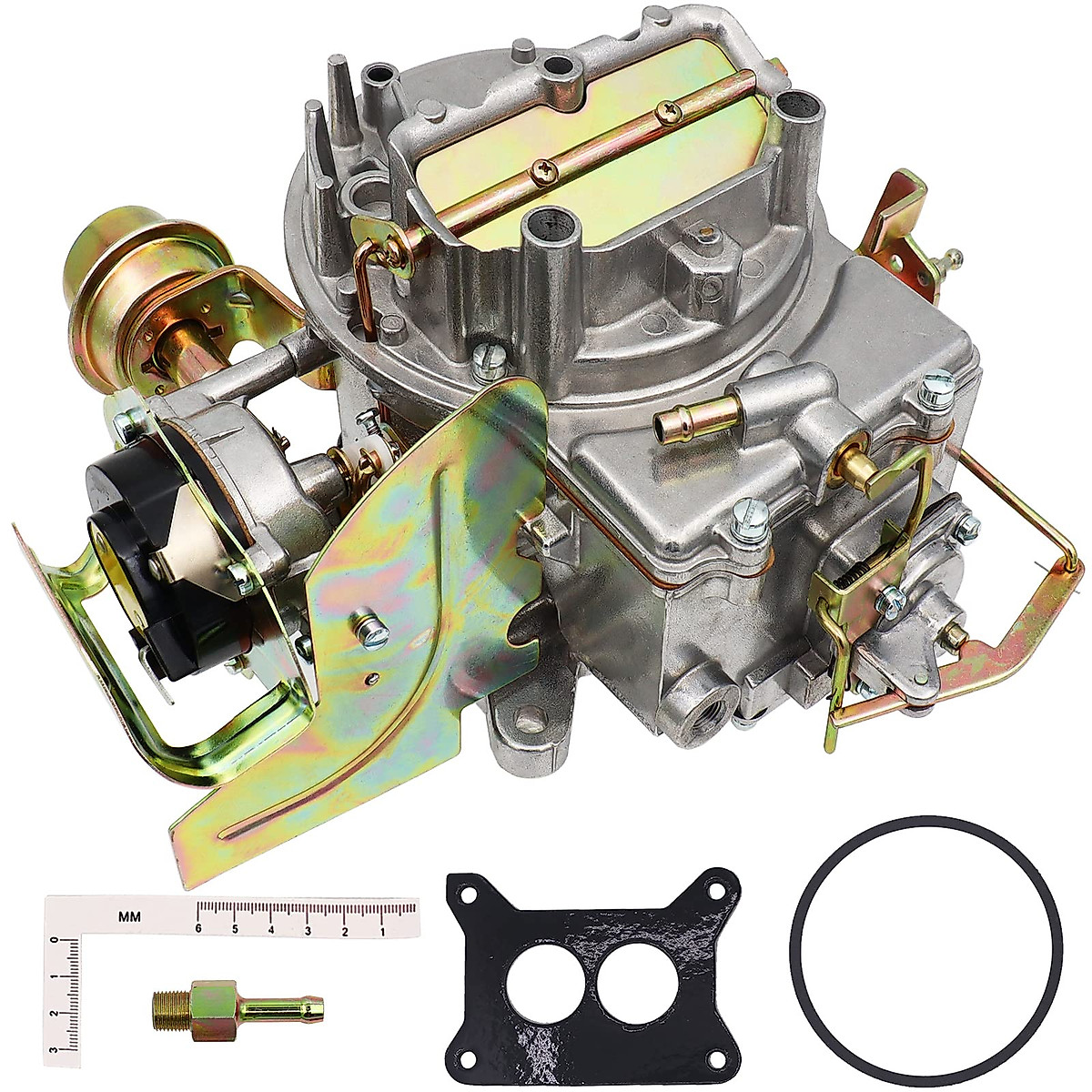 Condgreemee 2 Barrel Carburetor Carb 2100 Carburetor 2150 Carburetor Fits for Ford 289 302 351 Cu Jeep Engine F100 F250 F350 with Electric Choke,Replace Motorcraft/Autolite 2100 2150