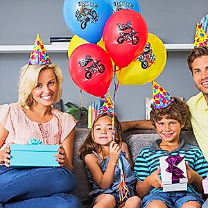 Dirt Bike Party Decorations, 35 PCS Motocross Party Balloons, Motorcycle Theme Party Balloons, Motocross Birthday Party Supplies, Motorcycle Latex Balloons, Dirt Bike Birthday Party Decor for Boys