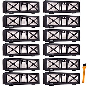 Replacement Neato Botvac D Series Ultra-Performance Filters, 12 Packs Filter Parts Fit Neato D3 D5 70e, 75, 80, D80 85,D70 Vacuum Cleaner…