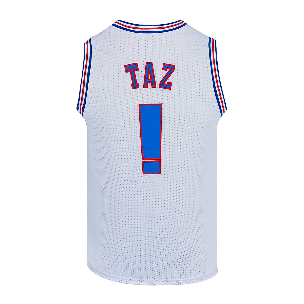 CNALLAR Mens Basketball Jerseys Taz !# Space Movie Shirts (White, Large)