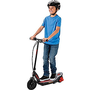 Razor Power Core E100 Electric Scooter - 100w Hub Motor, 8" Air-filled Tire, Up to 11 mph and 60 min Ride Time, for Kids Ages 8+