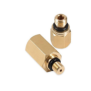 QISF 6.0 High Pressure Oil Pump IPR Valve Air Test Fitting Tool + Oil Rail Adapters Leak Test Kit for 6.0L Powerstroke Diesel Engine (3Pcs/Set)